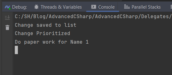 Advanced C#: Delegates