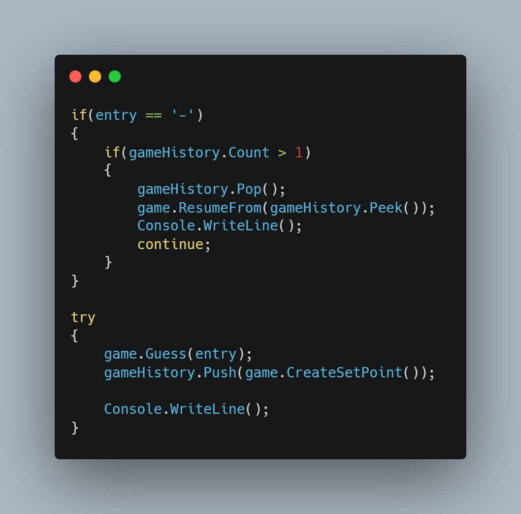 Design Patterns: Memento. The Undo Pattern