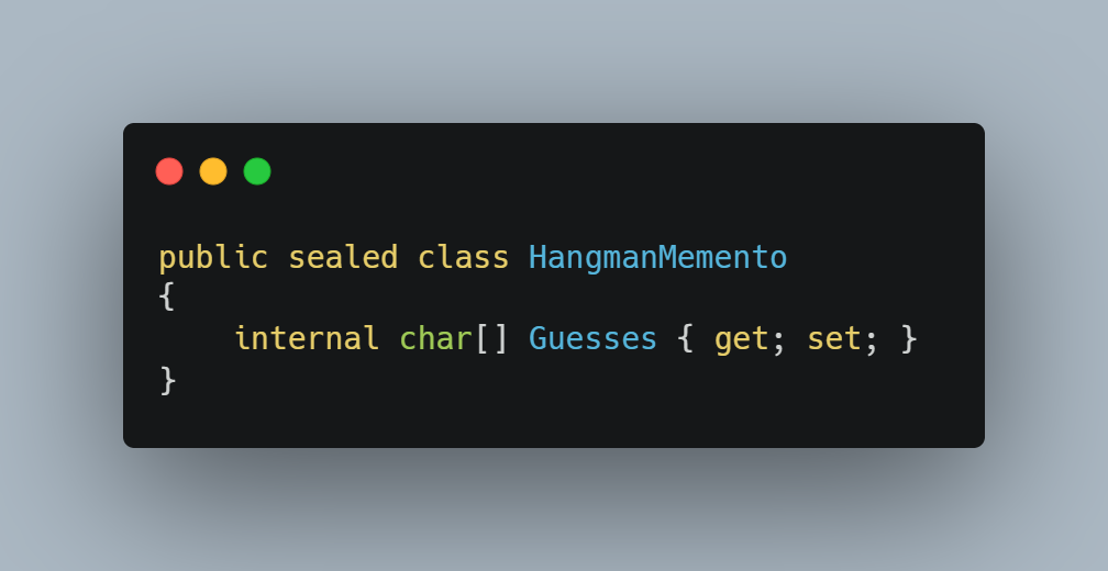 Design Patterns: Memento. The Undo Pattern